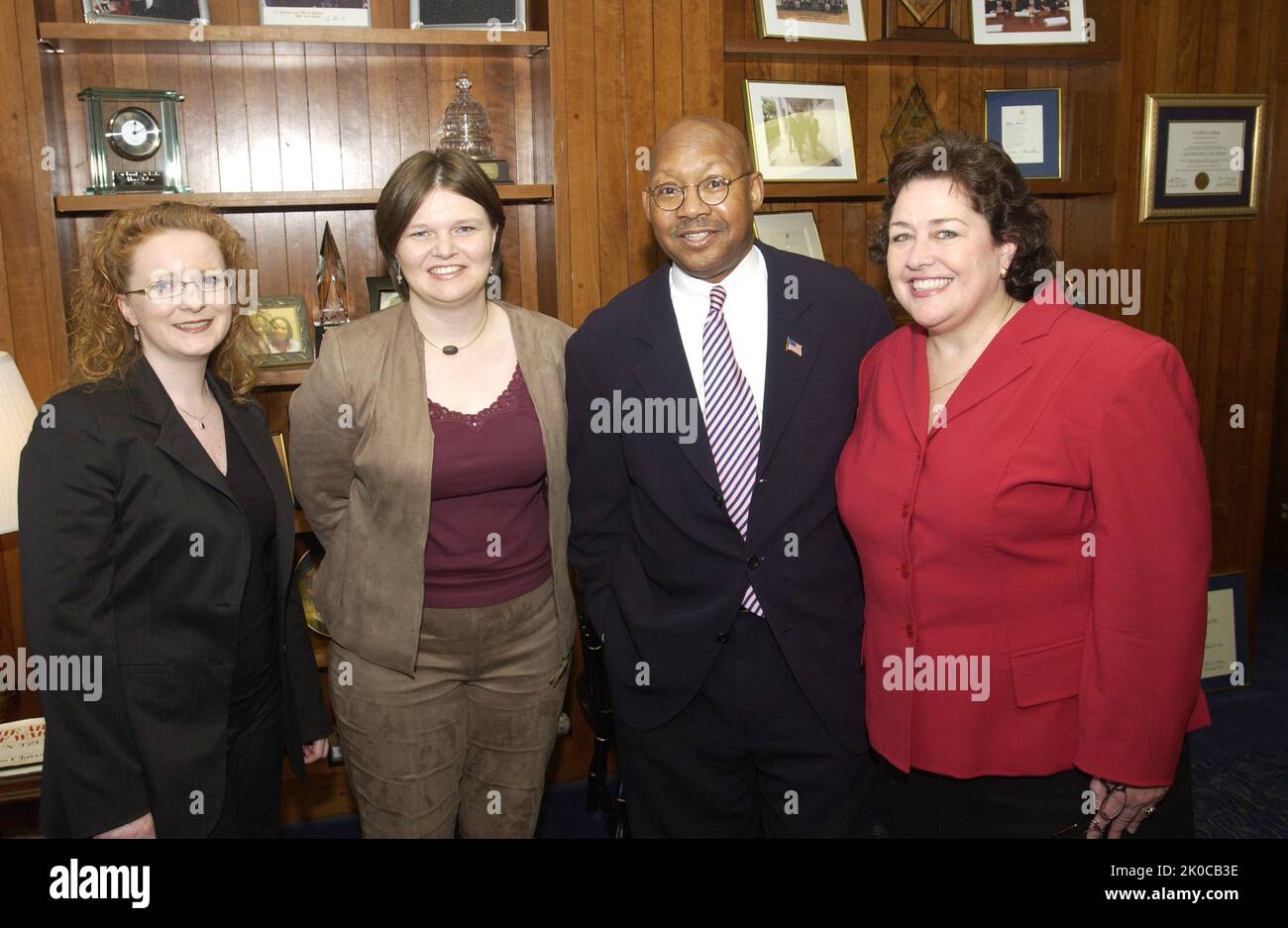 Deputy Secretary Alphonso Jackson with Karen Jardine, Deborah Brown ...