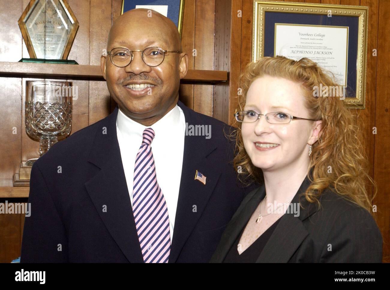 Deputy Secretary Alphonso Jackson with Karen Jardine, Deborah Brown ...