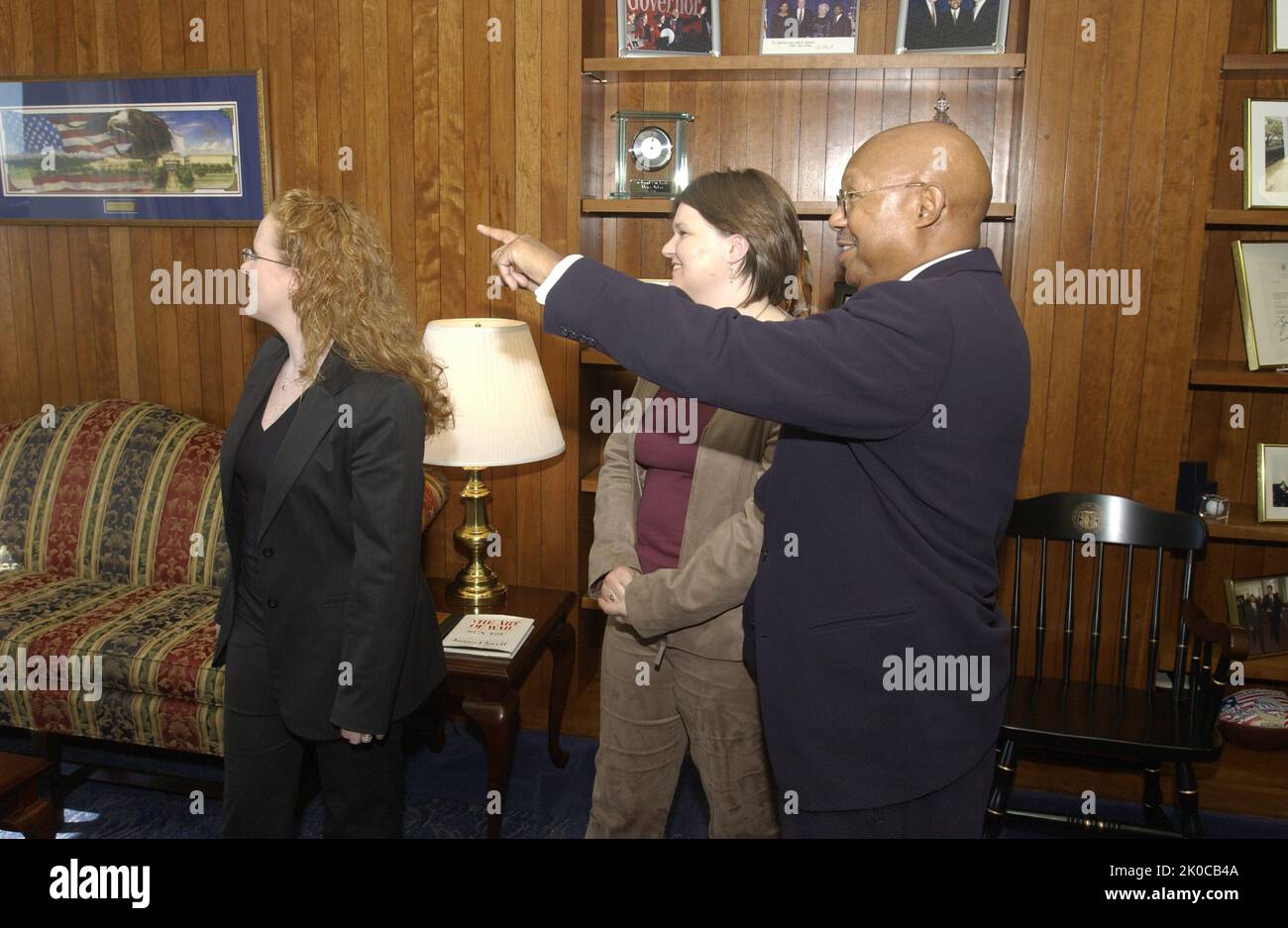 Deputy Secretary Alphonso Jackson with Karen Jardine, Deborah Brown ...