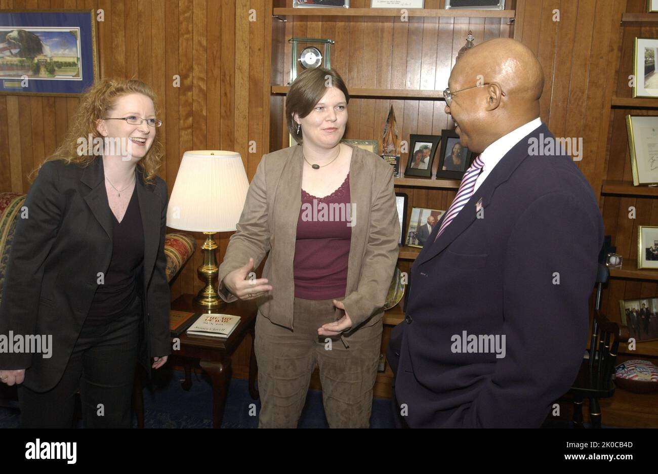 Deputy Secretary Alphonso Jackson with Karen Jardine, Deborah Brown ...