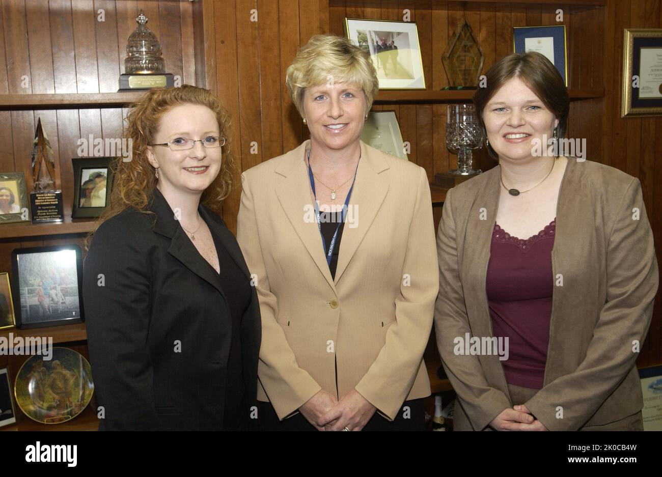 Deputy Secretary Alphonso Jackson with Karen Jardine, Deborah Brown ...