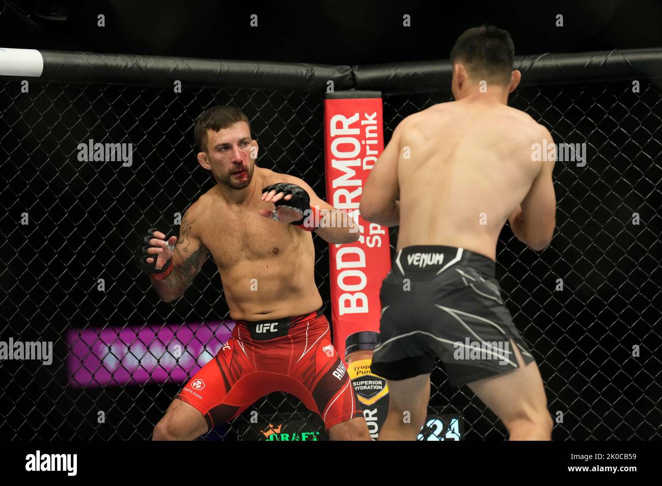 LAS VEGAS, NV - September 10: Chad Anheliger (L) and Alatengheili (R ...