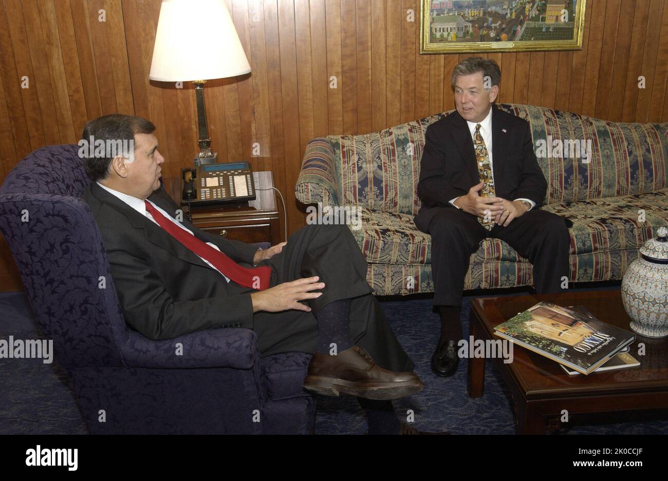 Secretary Mel Martinez with Mayor Bob Young. Secretary Mel Martinez ...