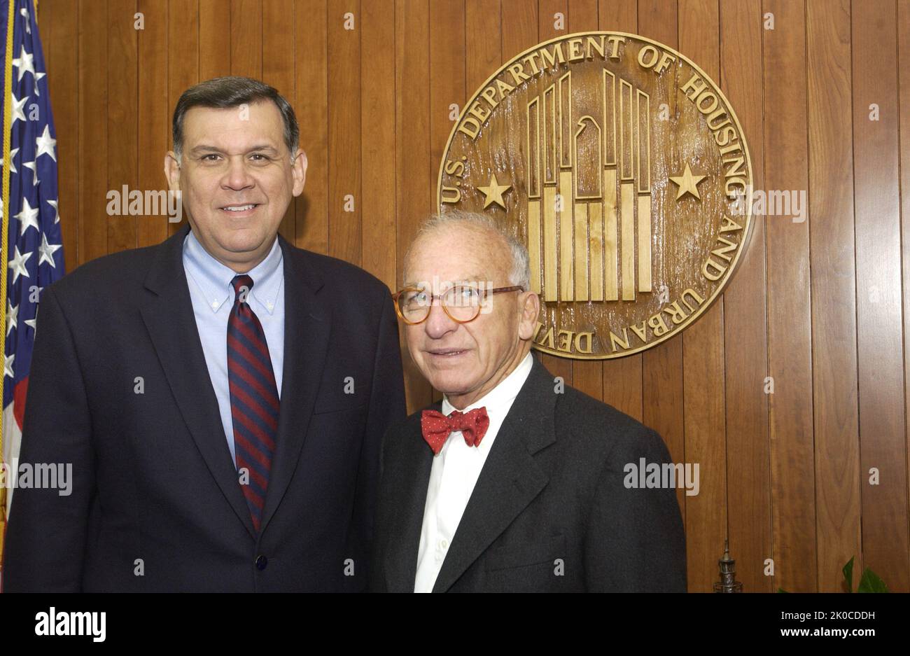Secretary Mel Martinez with Herbert Collins. Secretary Mel Martinez with Herbert Collins Subject ...