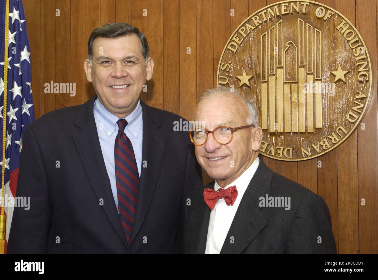 Secretary Mel Martinez with Herbert Collins. Secretary Mel Martinez ...
