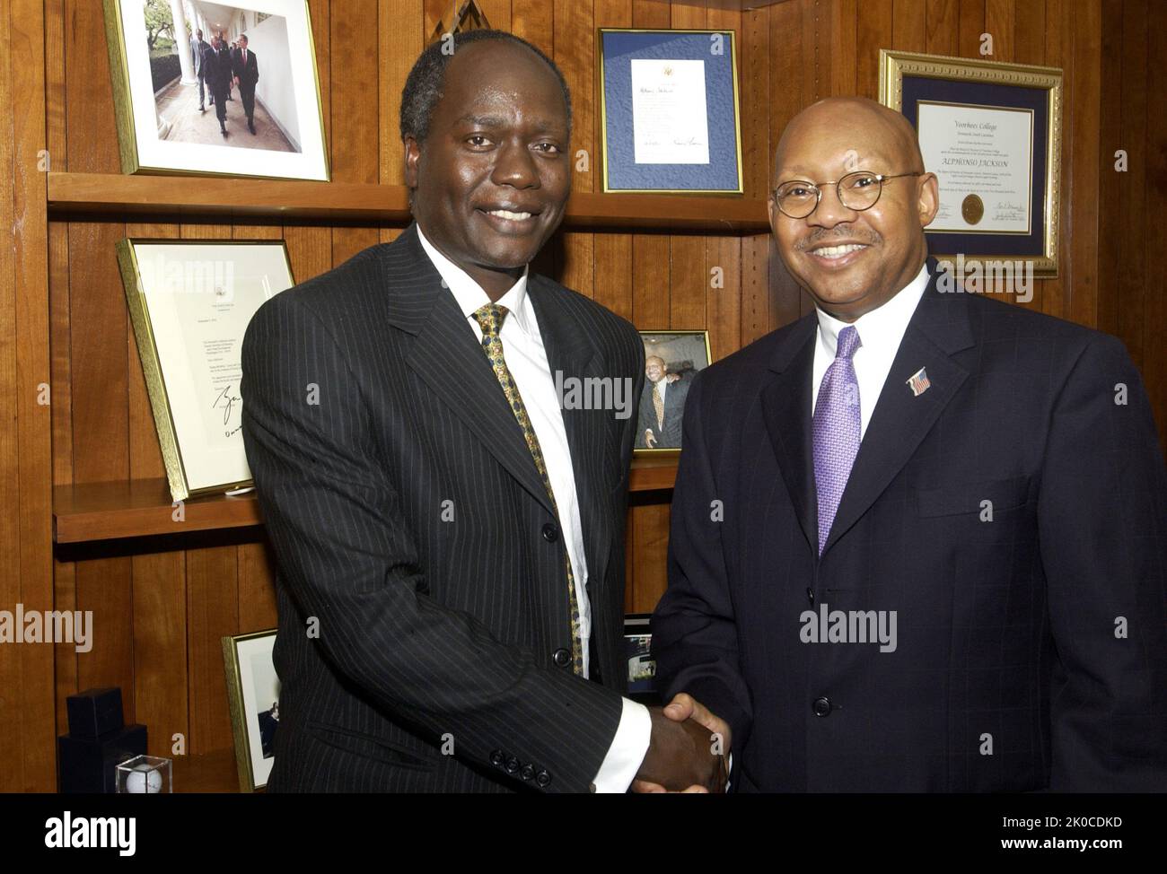 Deputy Secretary Alphonso Jackson with A.J. Odera. Deputy Secretary ...