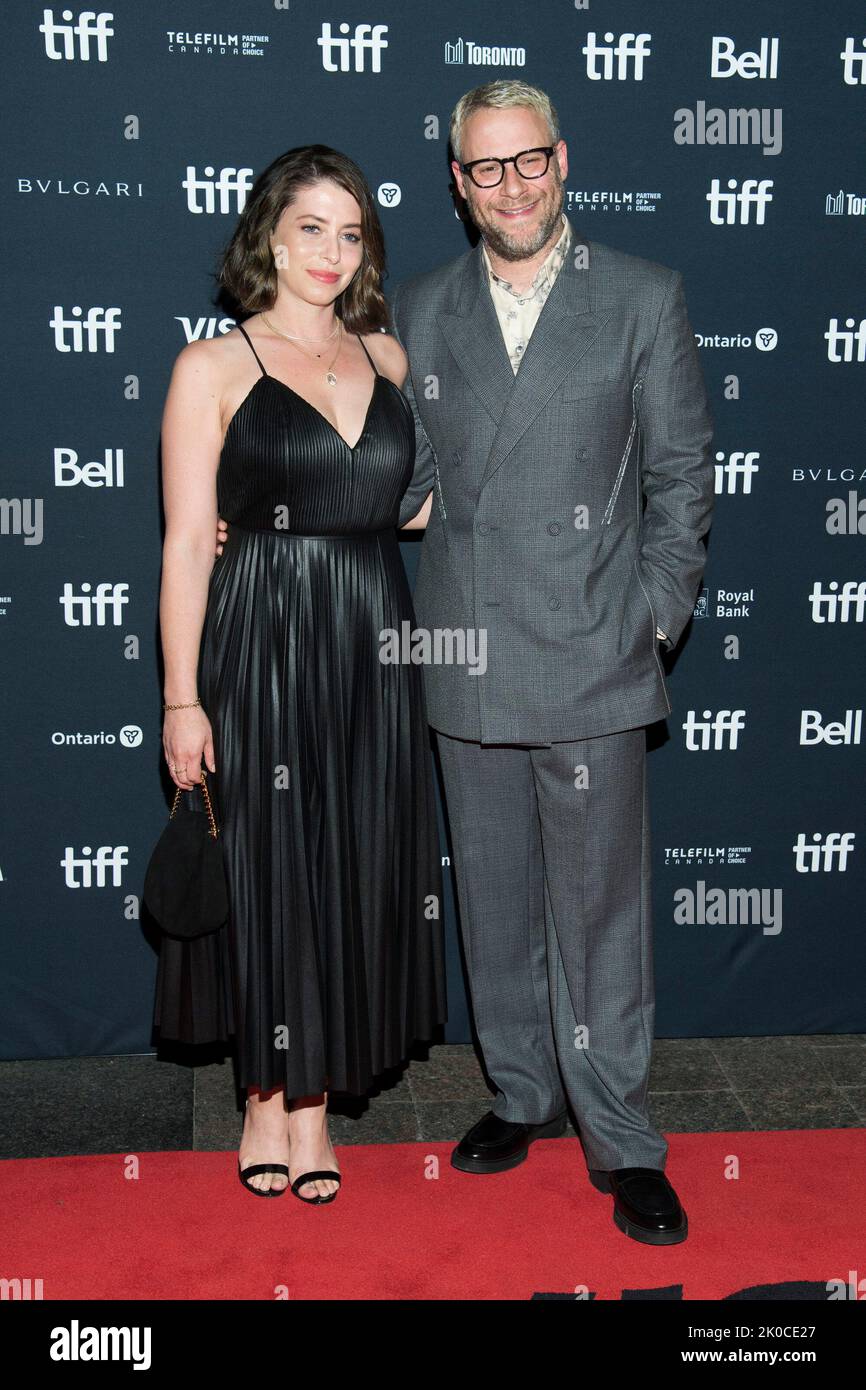 Seth rogen and wife lauren miller hi-res stock photography and images ...