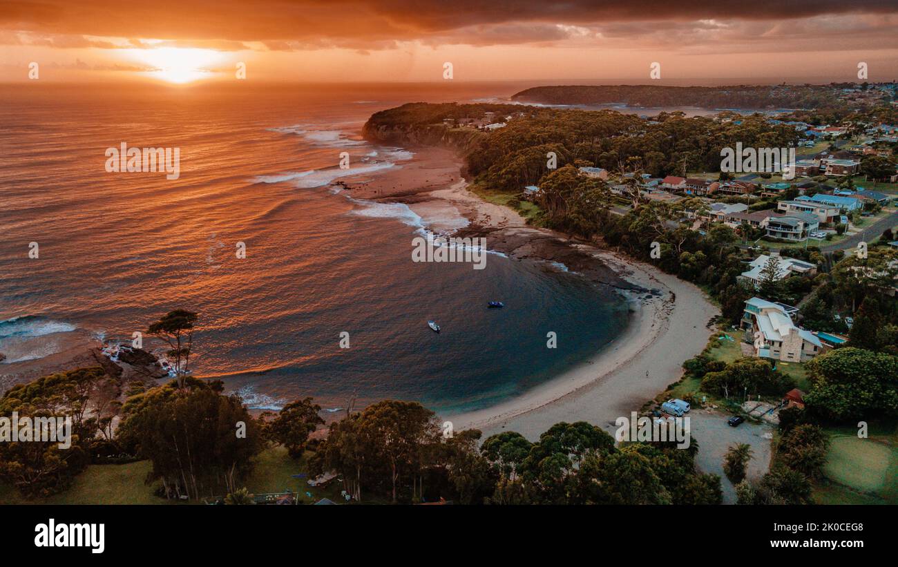 Sunrise at Mollymook beach Ulladulla Stock Photo - Alamy