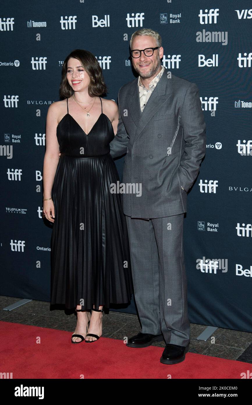 Seth rogen and wife lauren miller hi-res stock photography and images ...