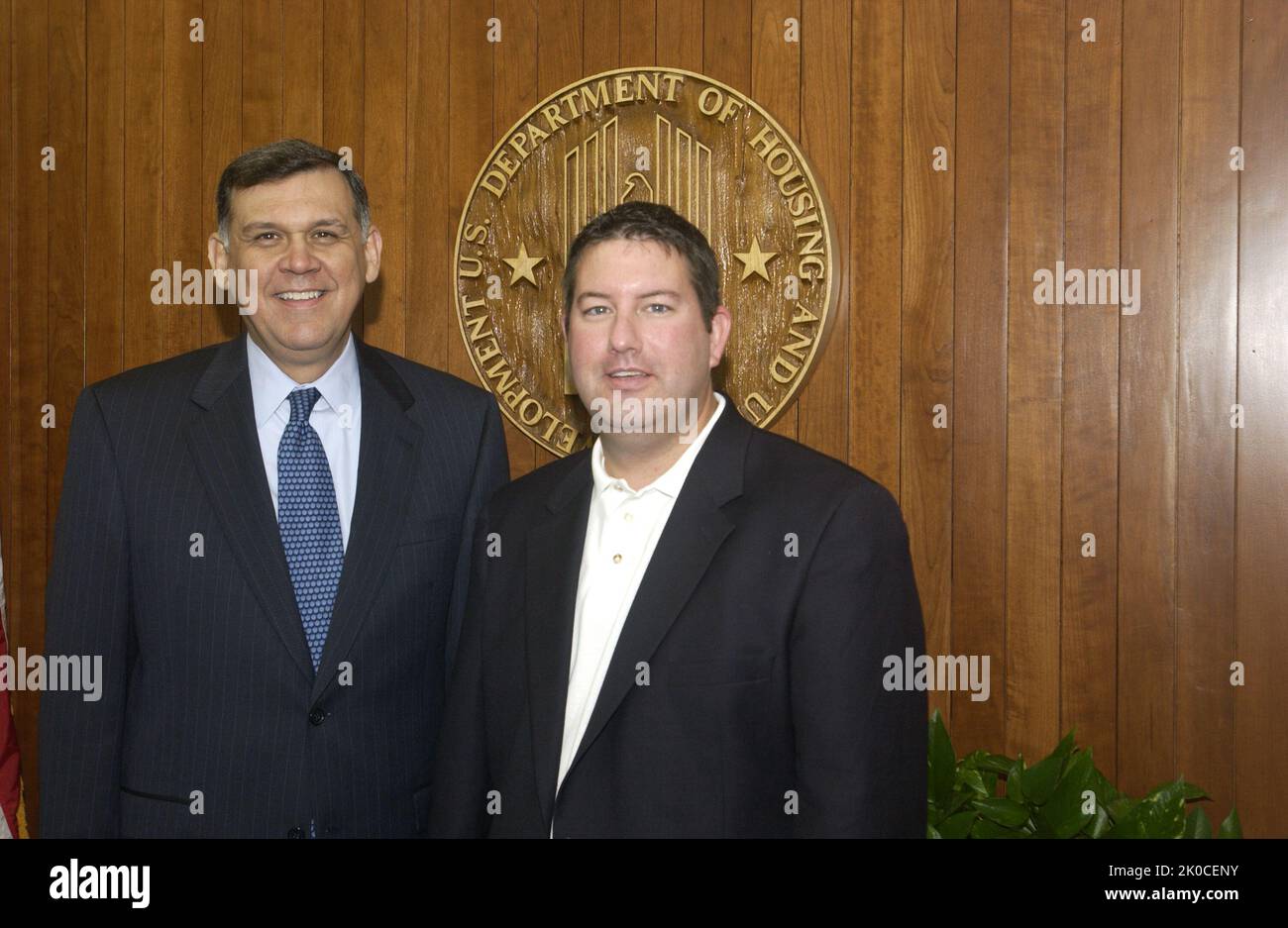 Secretary Mel Martinez with Jon Johnson. Secretary Mel Martinez with ...