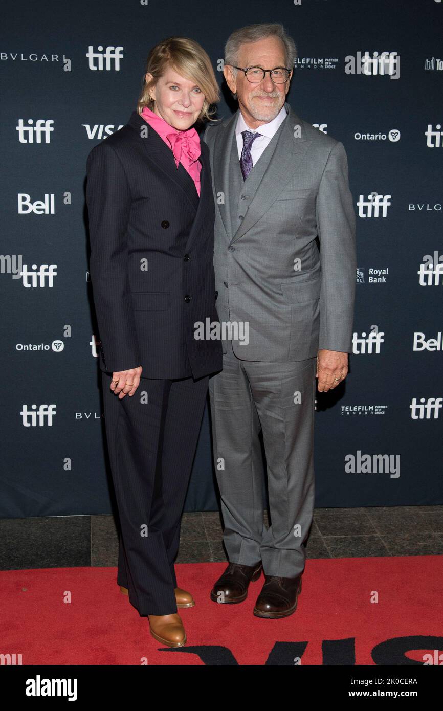 Toronto, Canada. 10th Sep, 2022. Steven Spielberg and his wife Kate ...