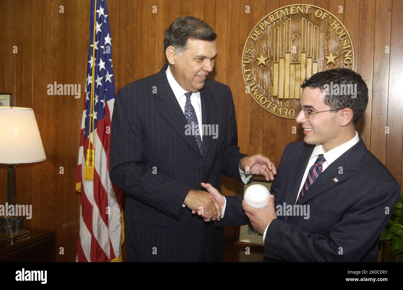Secretary Mel Martinez with David Sherzer. Secretary Mel Martinez with ...