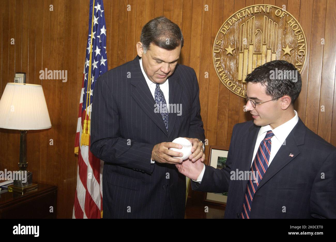 Secretary Mel Martinez with David Sherzer. Secretary Mel Martinez with ...