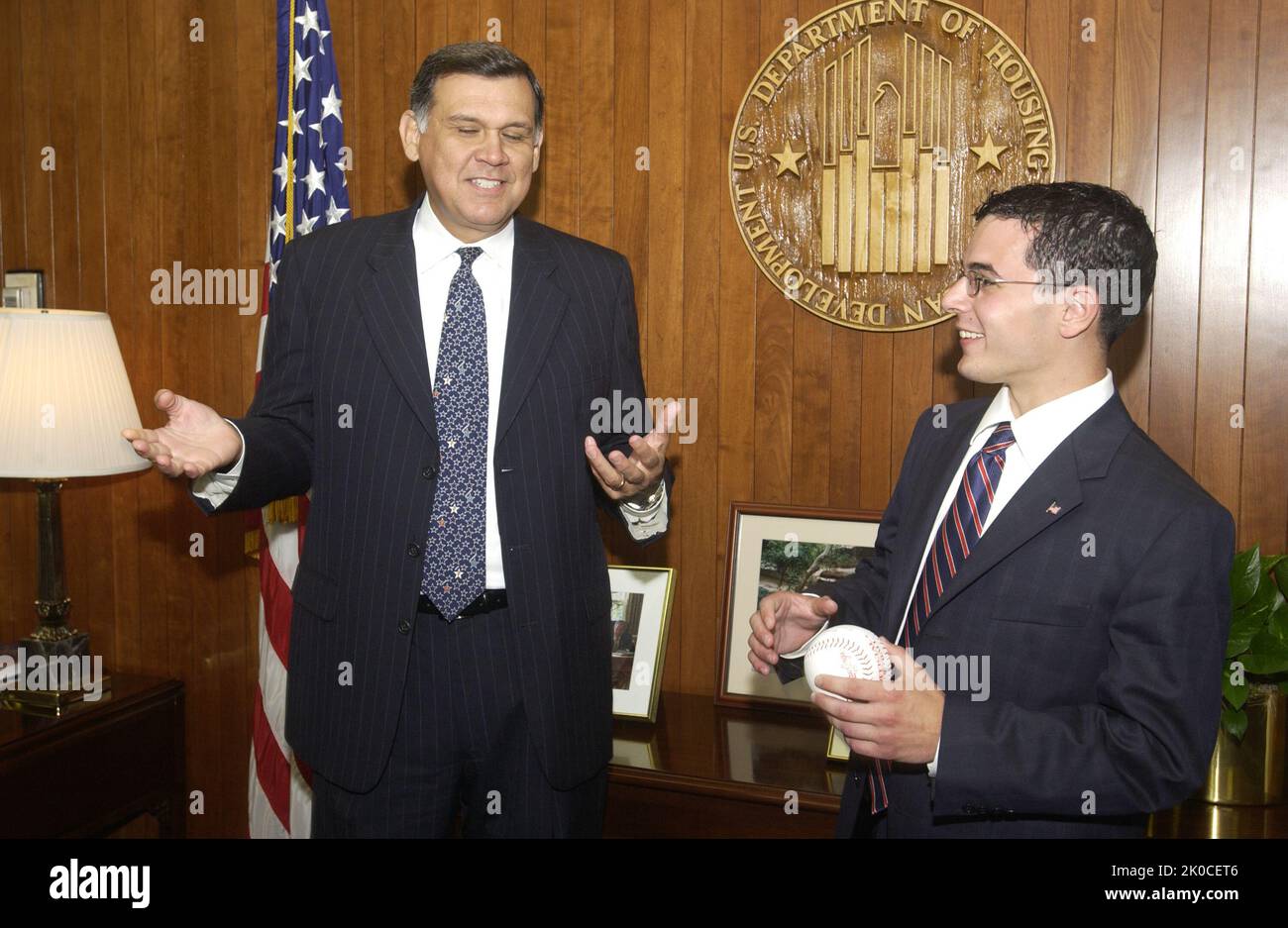 Secretary Mel Martinez with David Sherzer. Secretary Mel Martinez with ...
