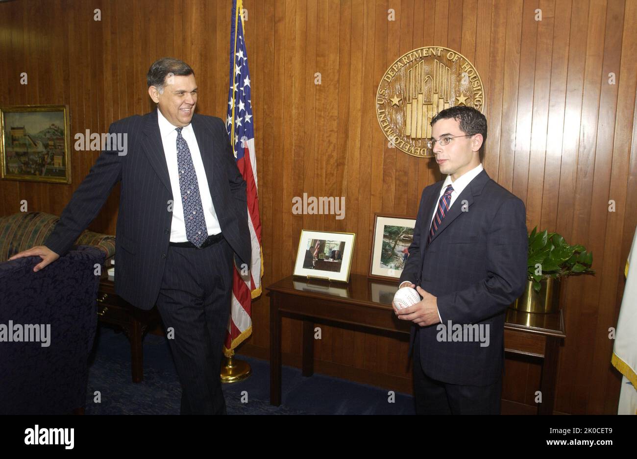 Secretary Mel Martinez with David Sherzer. Secretary Mel Martinez with ...