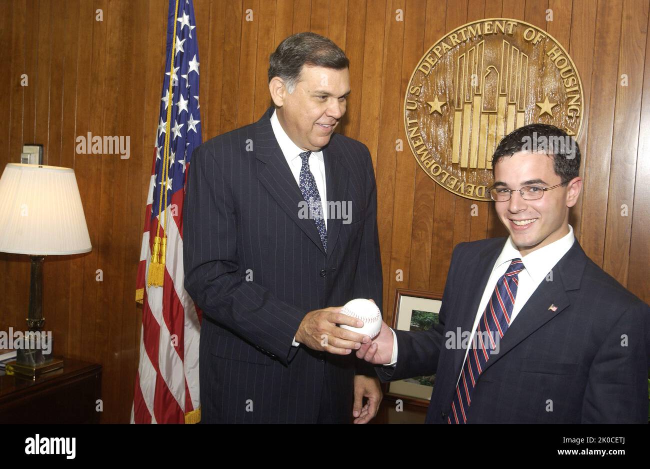 Secretary Mel Martinez with David Sherzer. Secretary Mel Martinez with ...