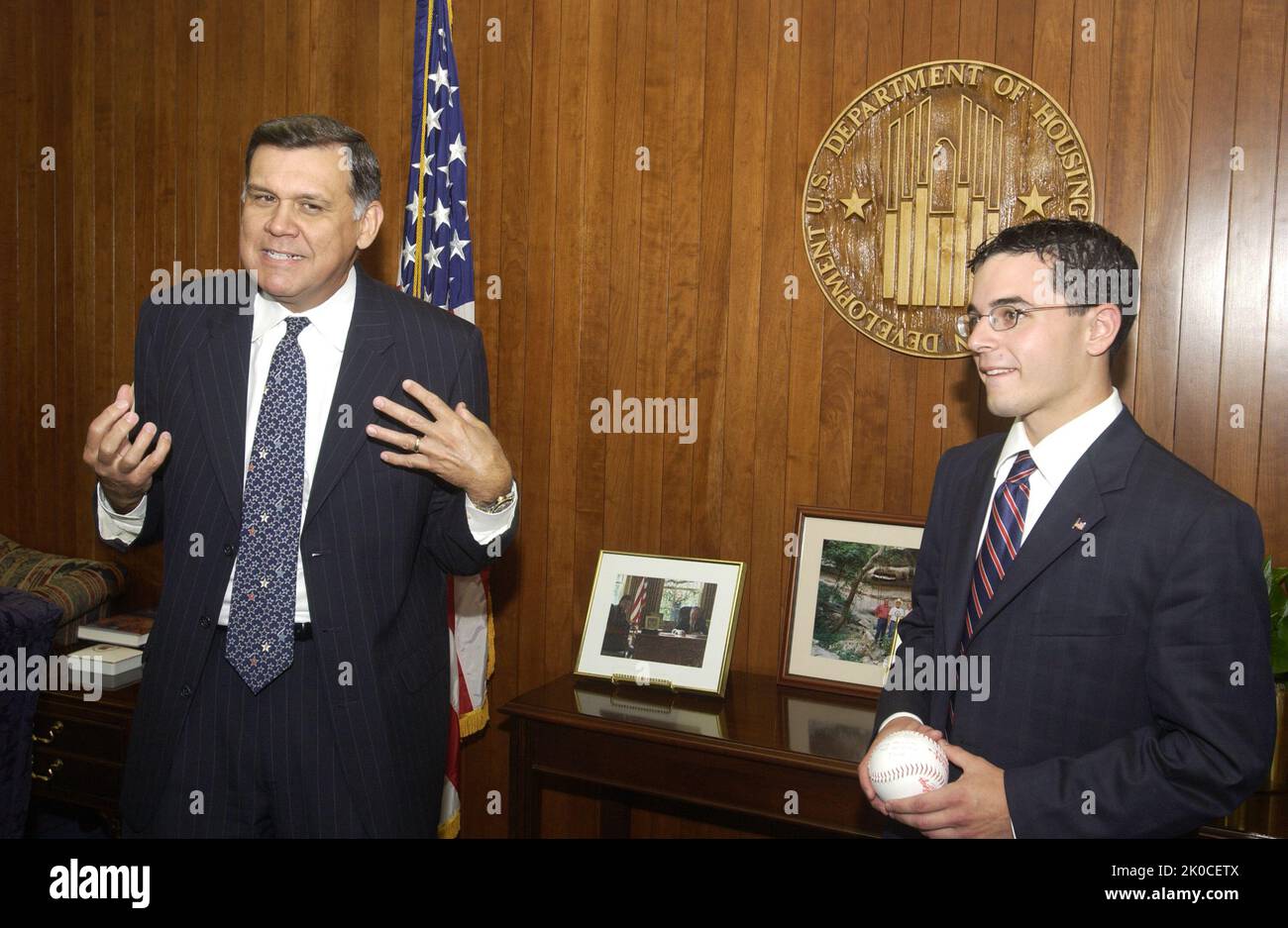 Secretary Mel Martinez with David Sherzer. Secretary Mel Martinez with ...