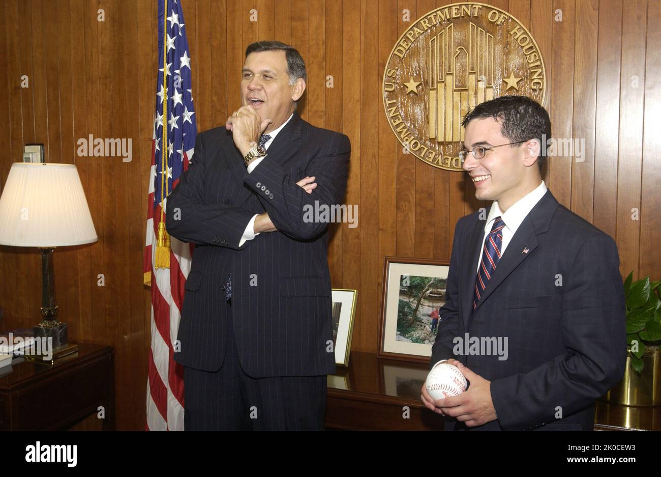 Secretary Mel Martinez with David Sherzer. Secretary Mel Martinez with ...