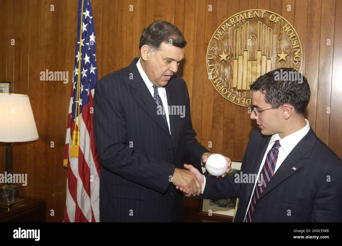 Secretary Mel Martinez with David Sherzer. Secretary Mel Martinez with ...