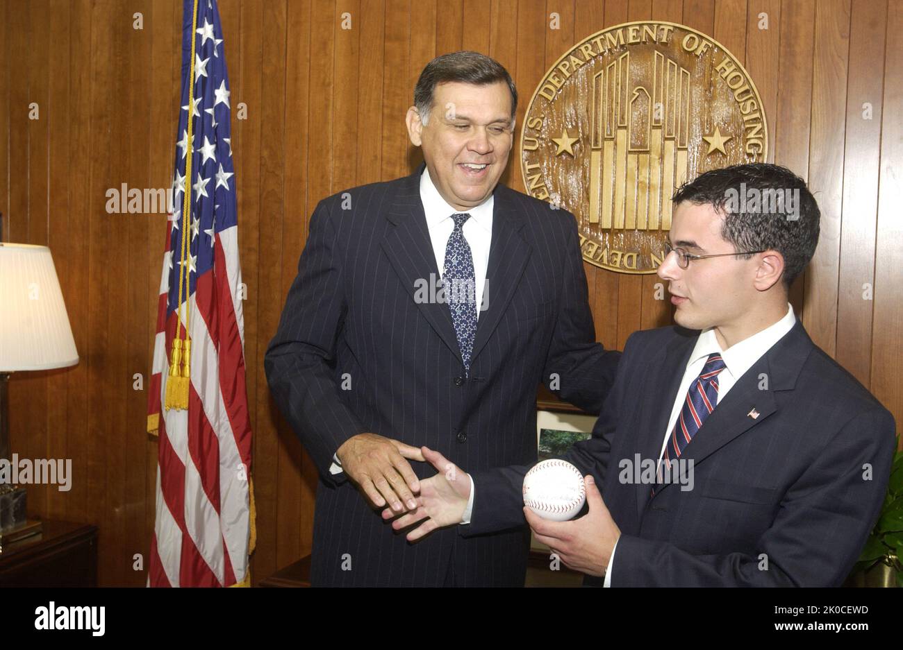 Secretary Mel Martinez with David Sherzer. Secretary Mel Martinez with ...