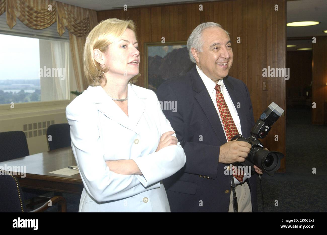 Secretary Mel Martinez with David Sherzer. Secretary Mel Martinez with ...