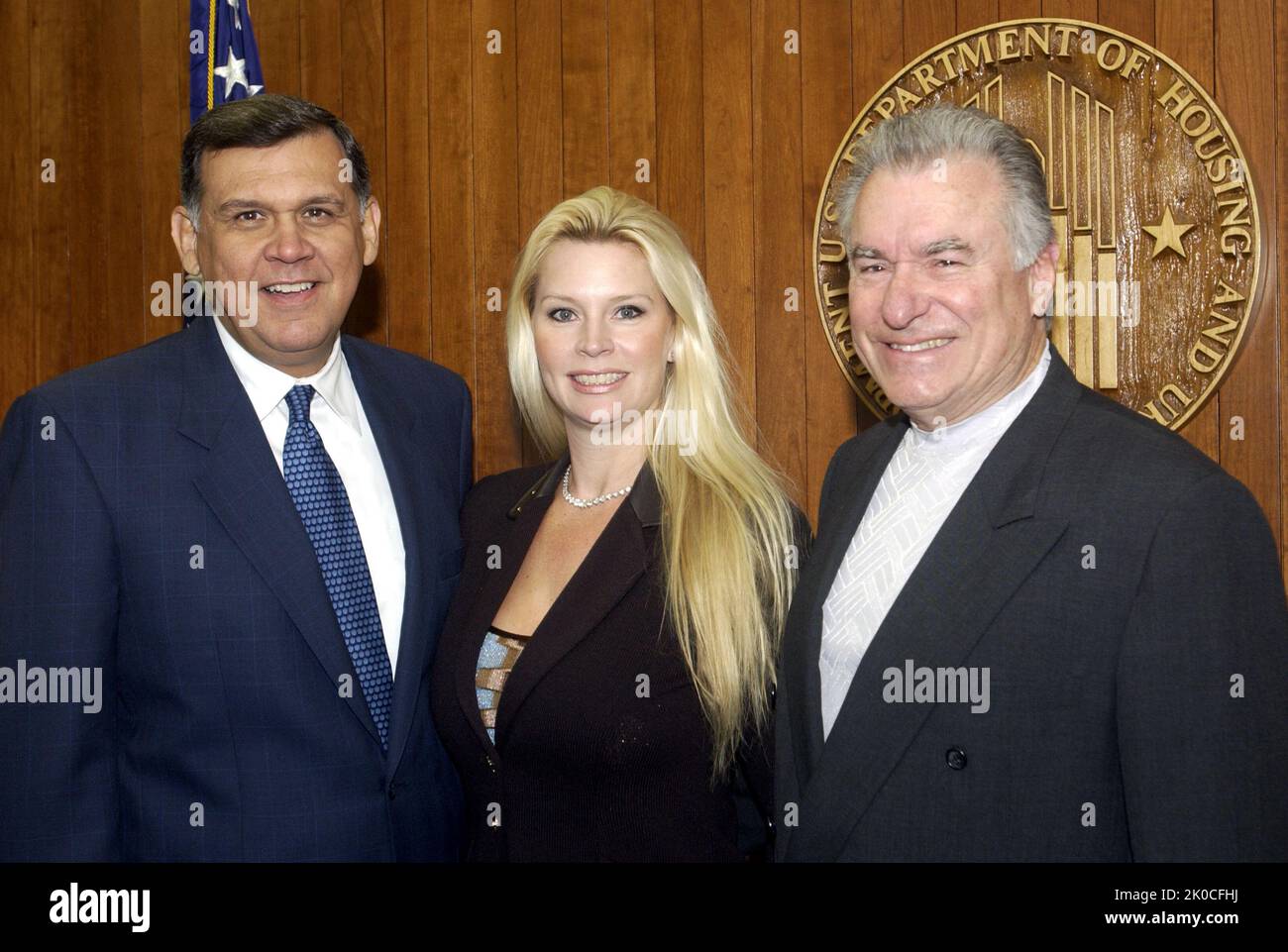 Secretary Mel Martinez with David Siegel. Secretary Mel Martinez with ...
