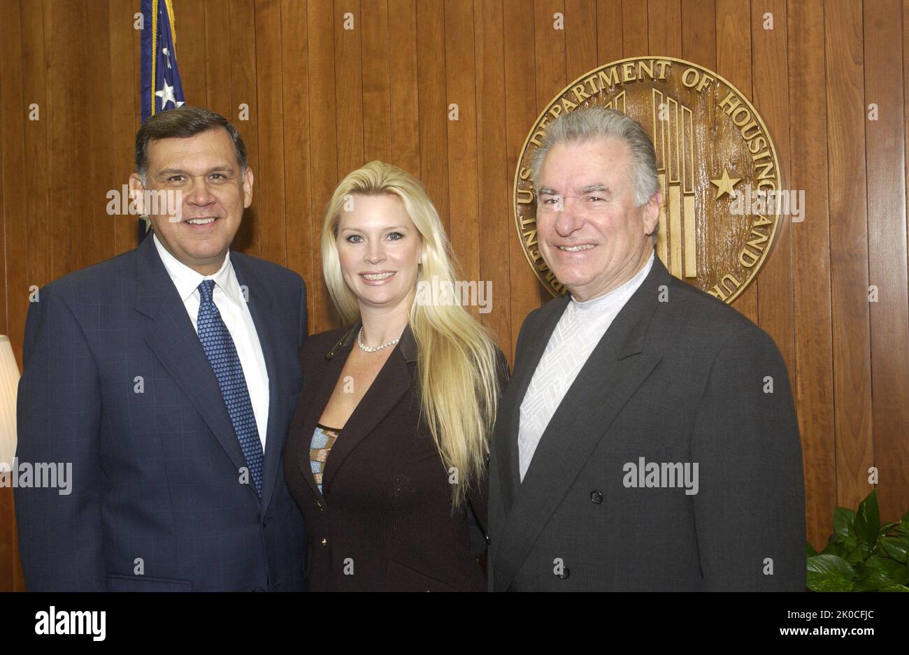 Secretary Mel Martinez with David Siegel. Secretary Mel Martinez with ...