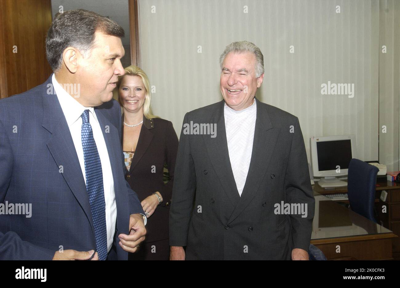 Secretary Mel Martinez with David Siegel. Secretary Mel Martinez with ...