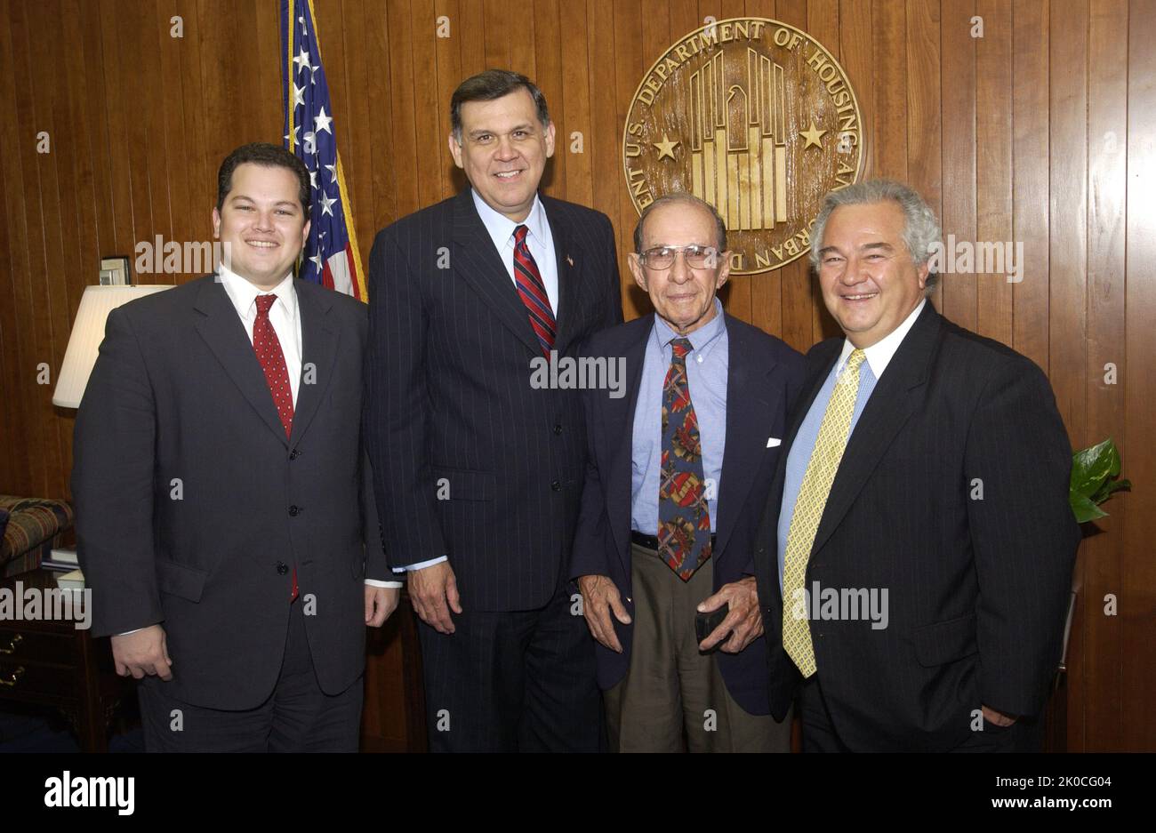 Secretary Mel Martinez with Ramon Barquin. Secretary Mel Martinez with ...
