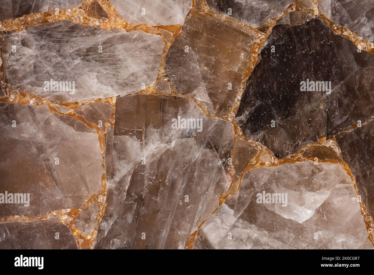 Smoky quartz stones on slab for interior, exterior design decoration ...