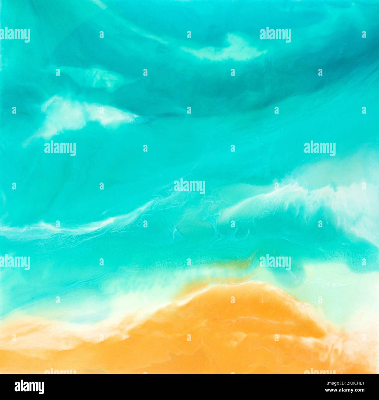 Abstract painting background in a gentle light blue color. Natural ...