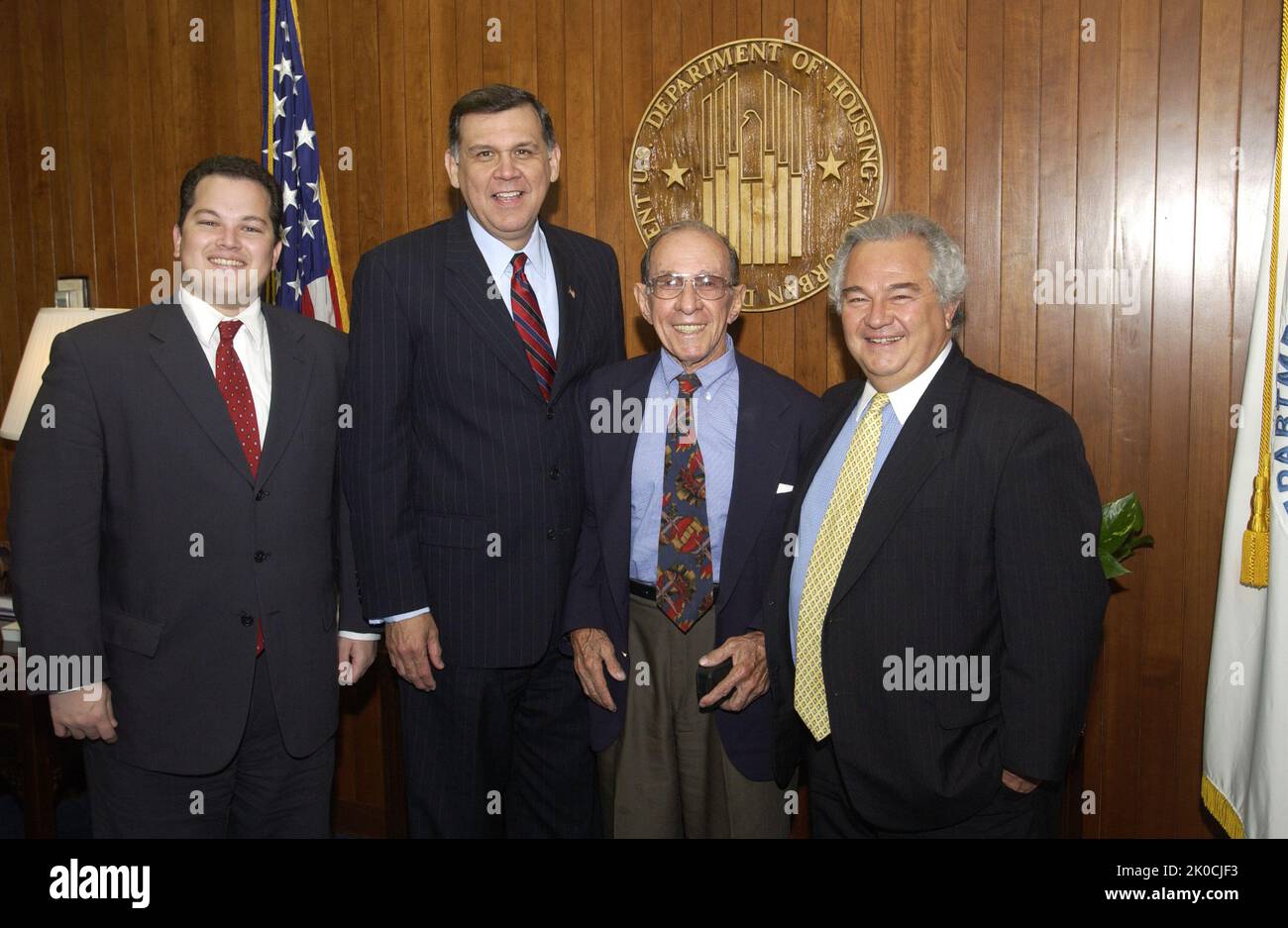 Secretary Mel Martinez with Ramon Barquin. Secretary Mel Martinez with ...