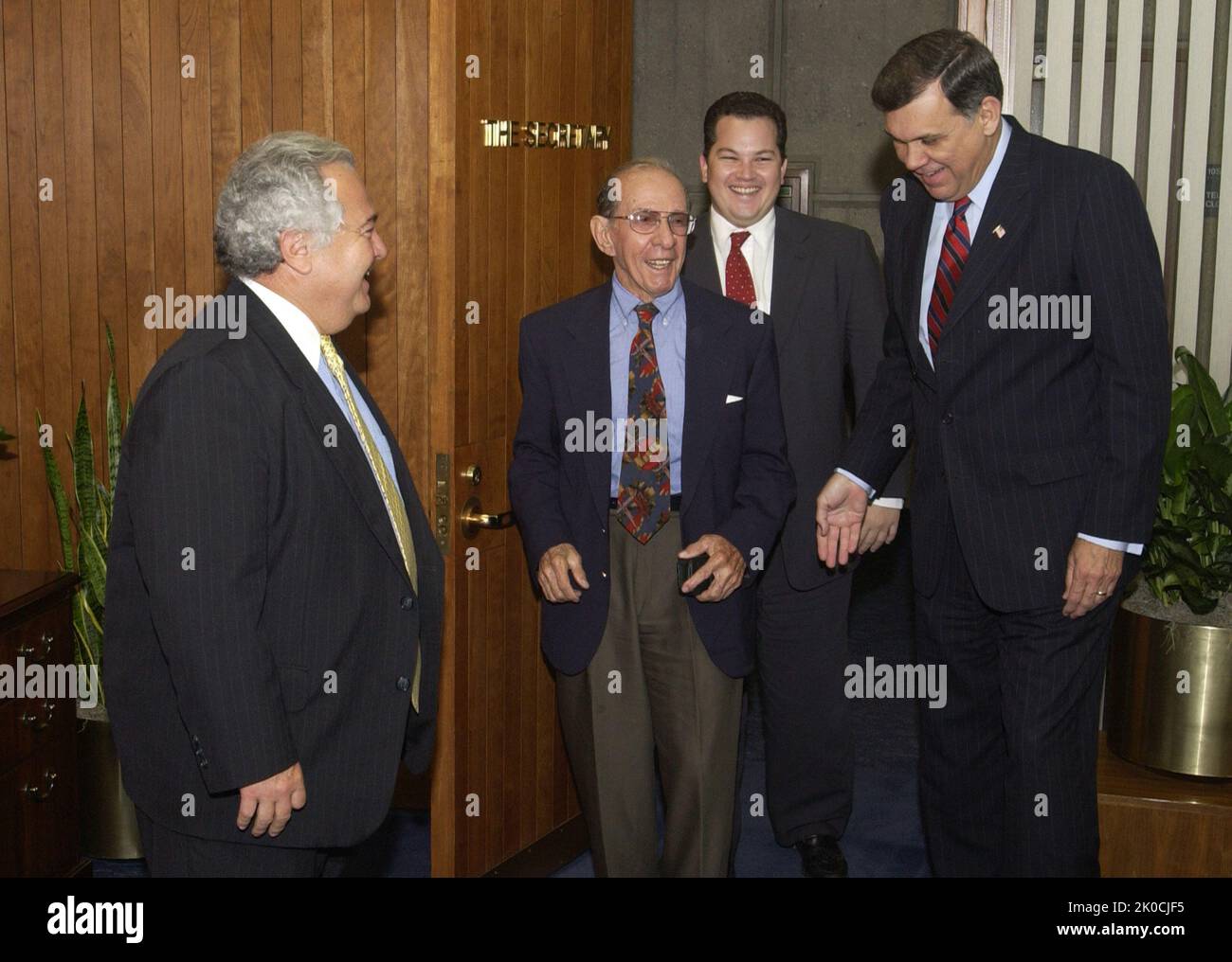 Secretary Mel Martinez with Ramon Barquin. Secretary Mel Martinez with ...