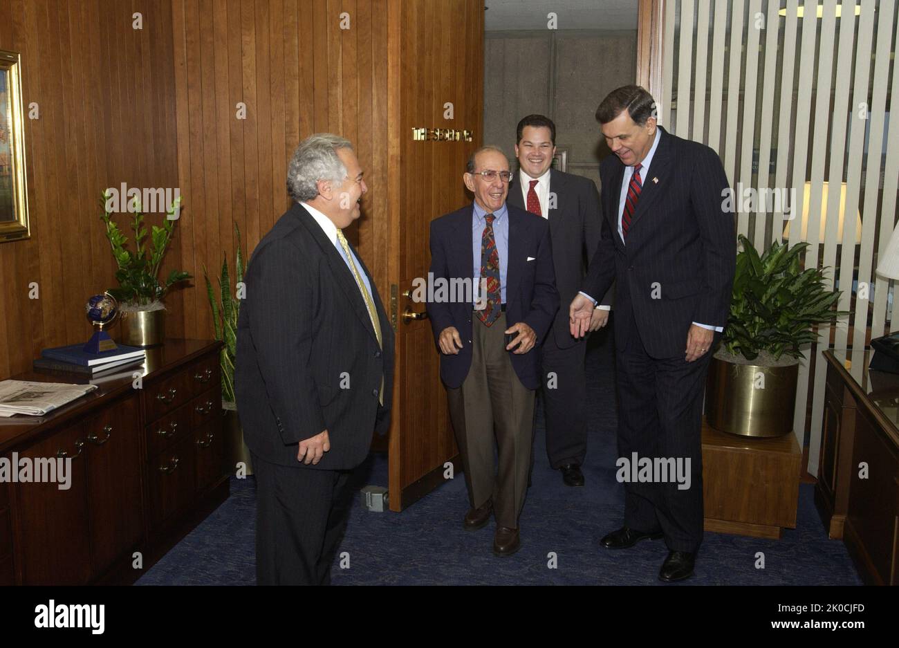 Secretary Mel Martinez with Ramon Barquin. Secretary Mel Martinez with ...