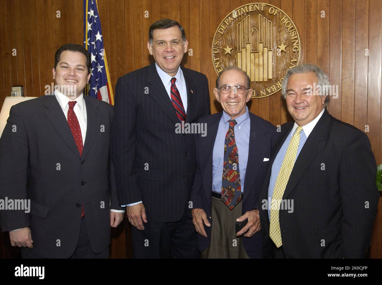 Secretary Mel Martinez with Ramon Barquin. Secretary Mel Martinez with ...