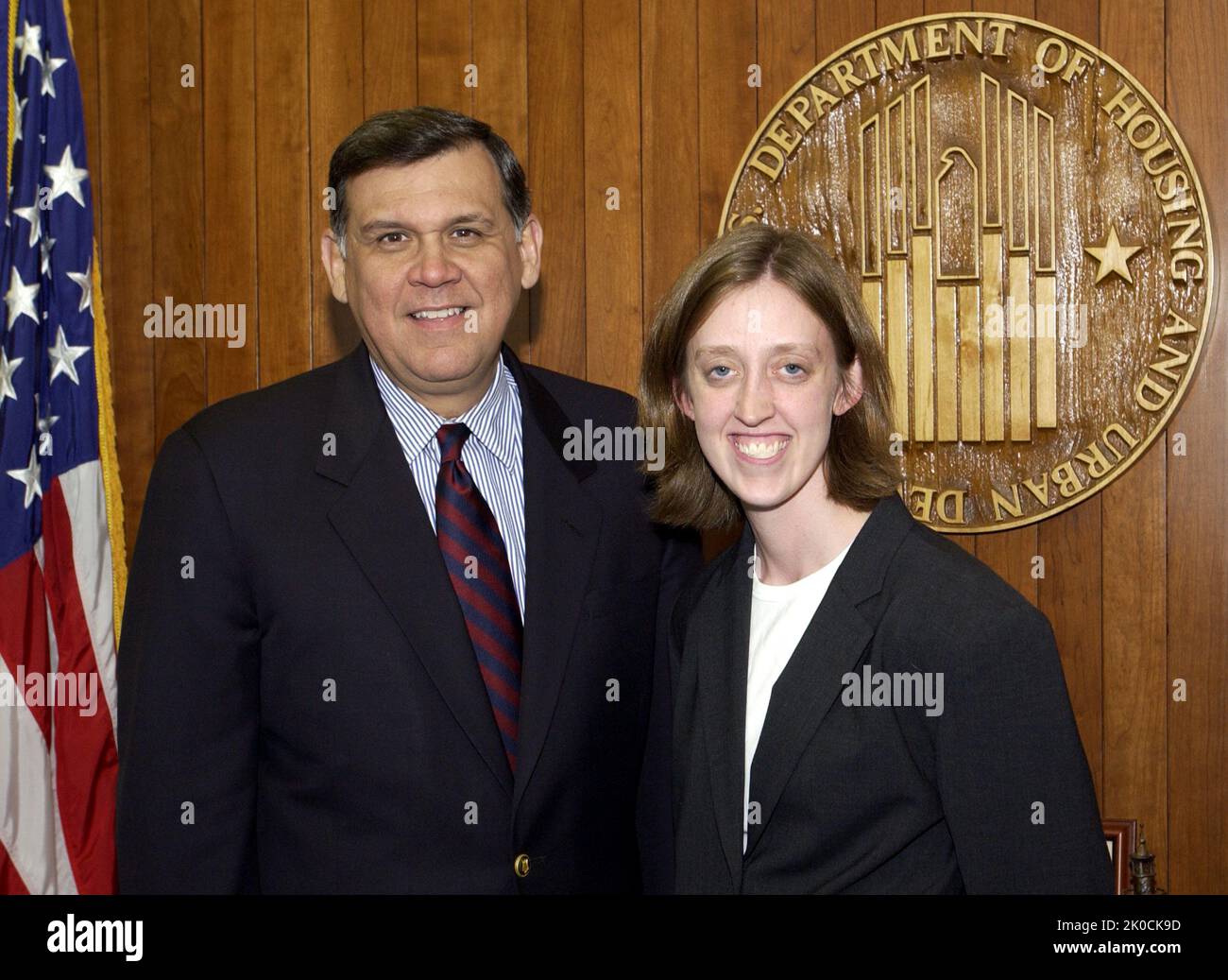 Secretary Mel Martinez with Jan Williams, David Bigbee. Secretary Mel ...