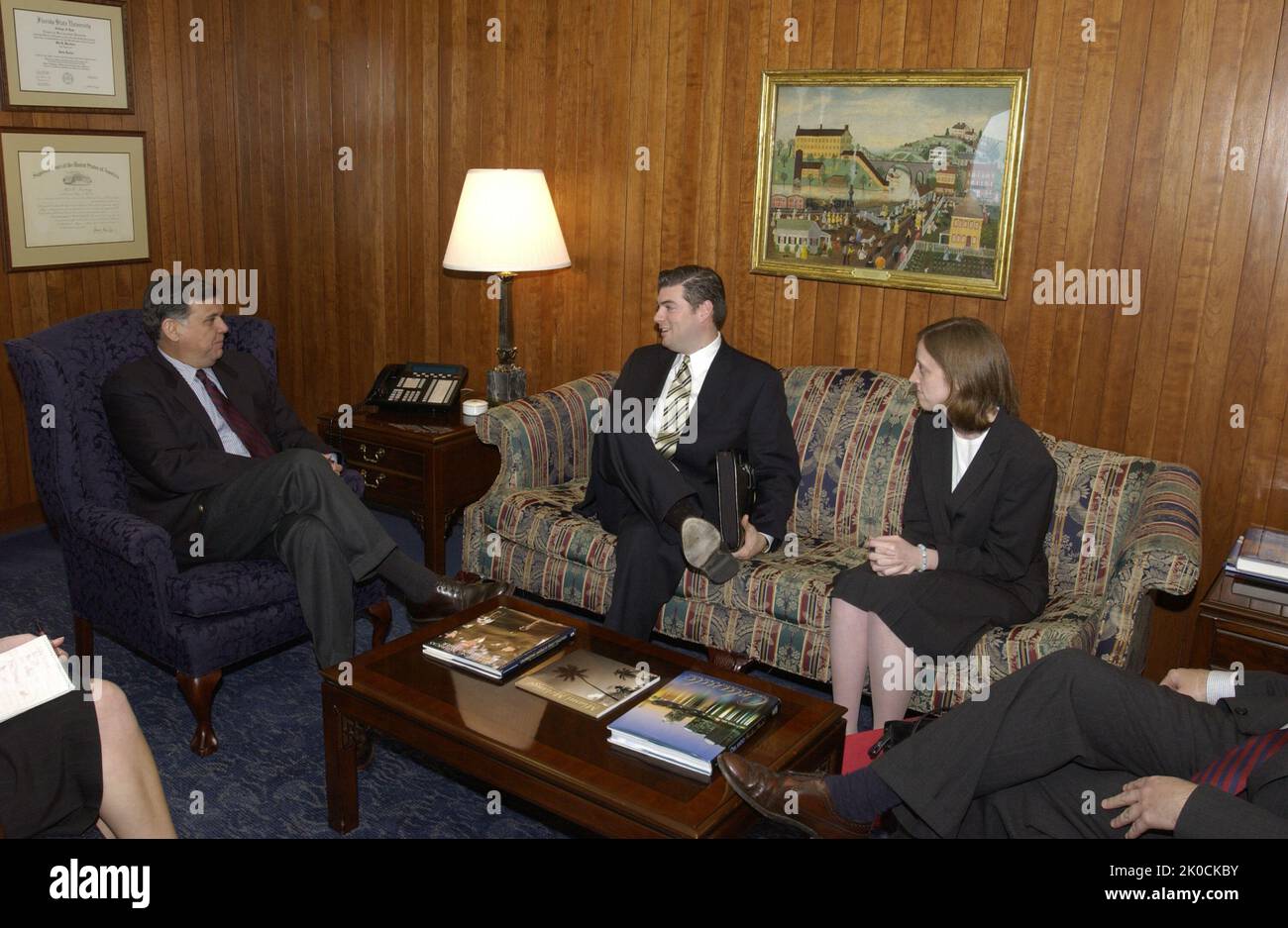 Secretary Mel Martinez with Jan Williams, David Bigbee. Secretary Mel ...