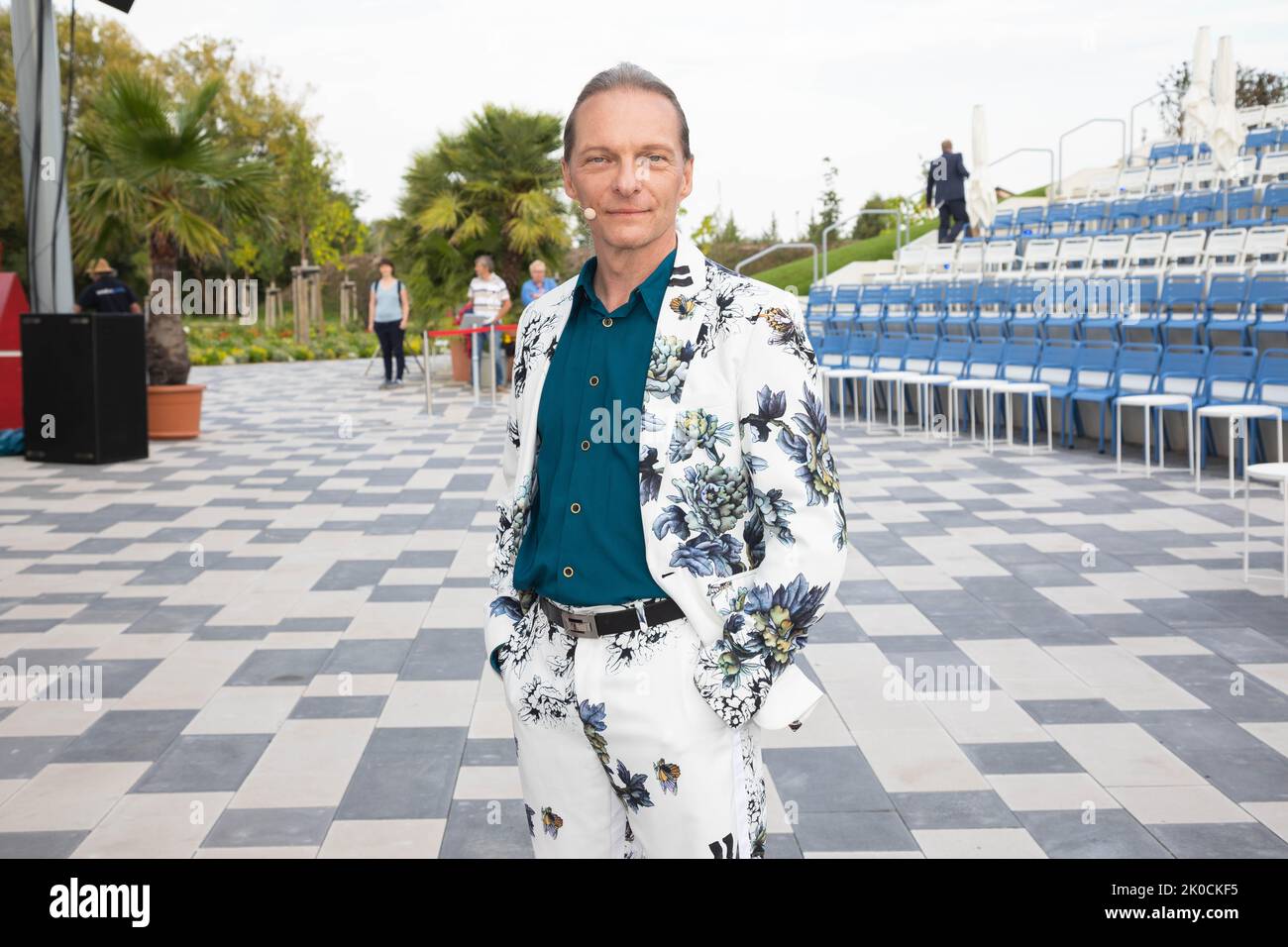 Frank Zimmermann bei der Fotoprobe zum Theaterstück 'Jedermann' auf der ...