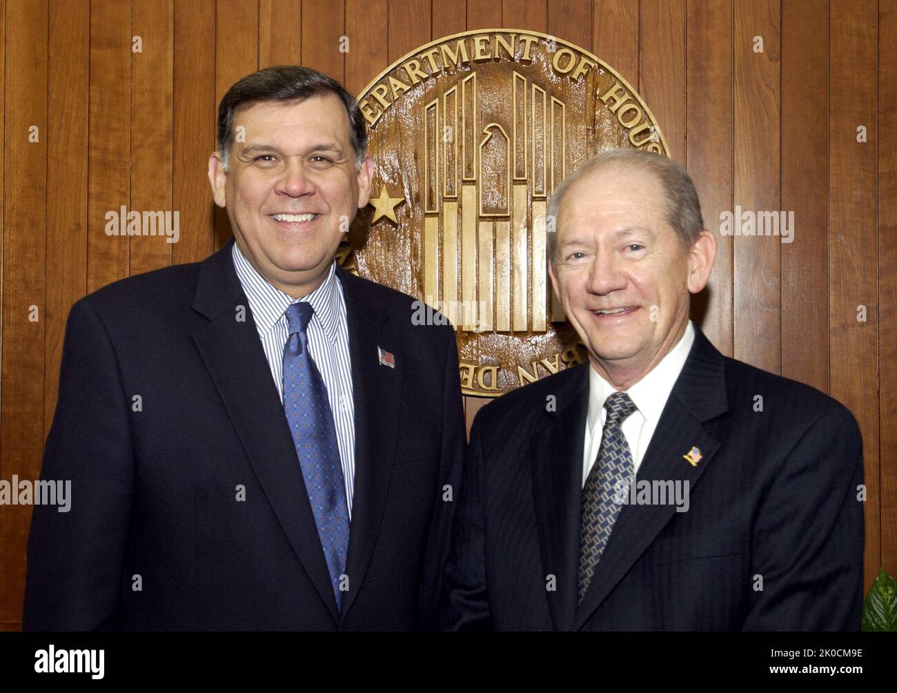 Secretary Mel Martinez, HUD General Counsel Richard Hauser, and Gary ...