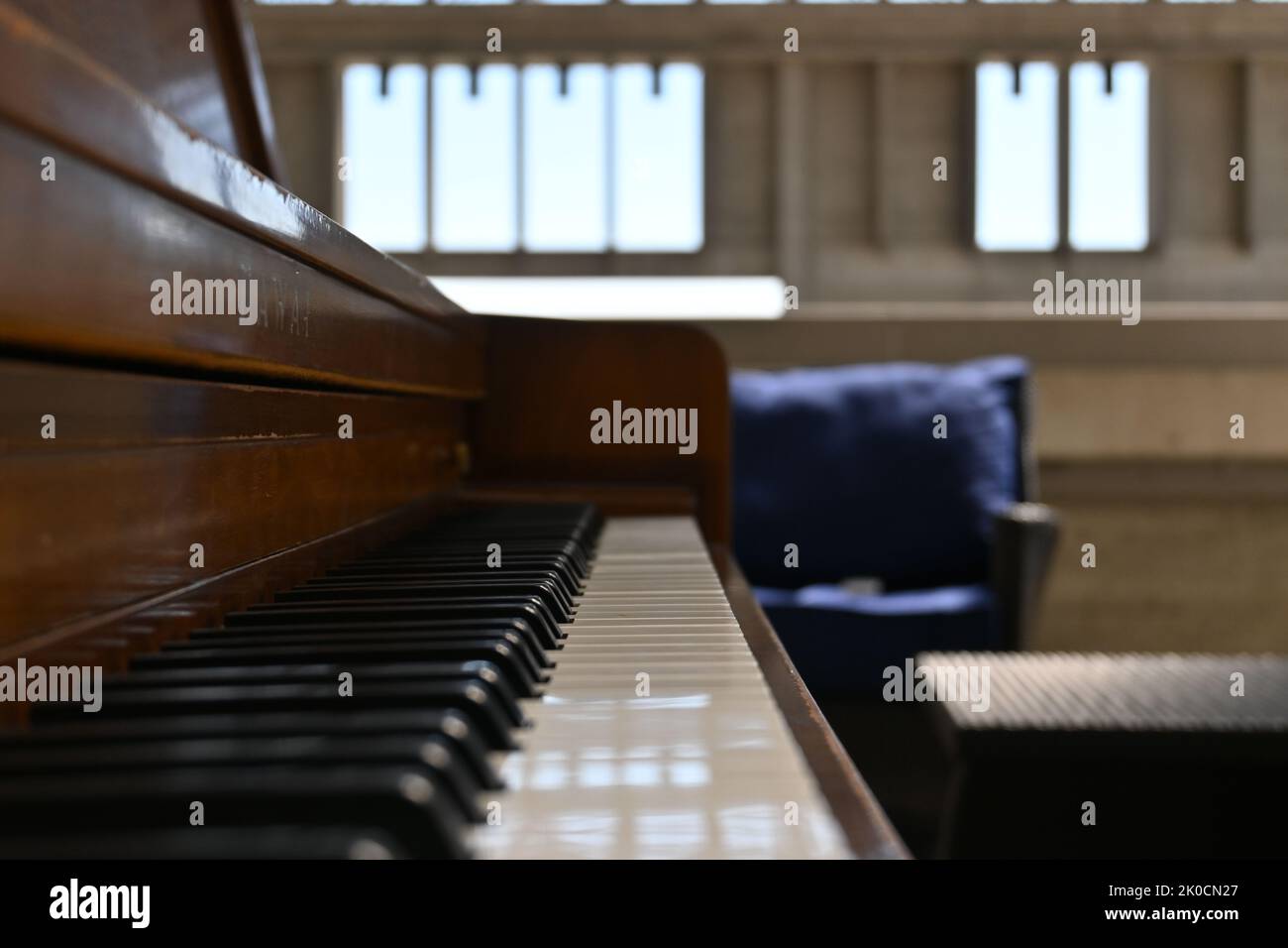 Piano close up of keys Stock Photo - Alamy