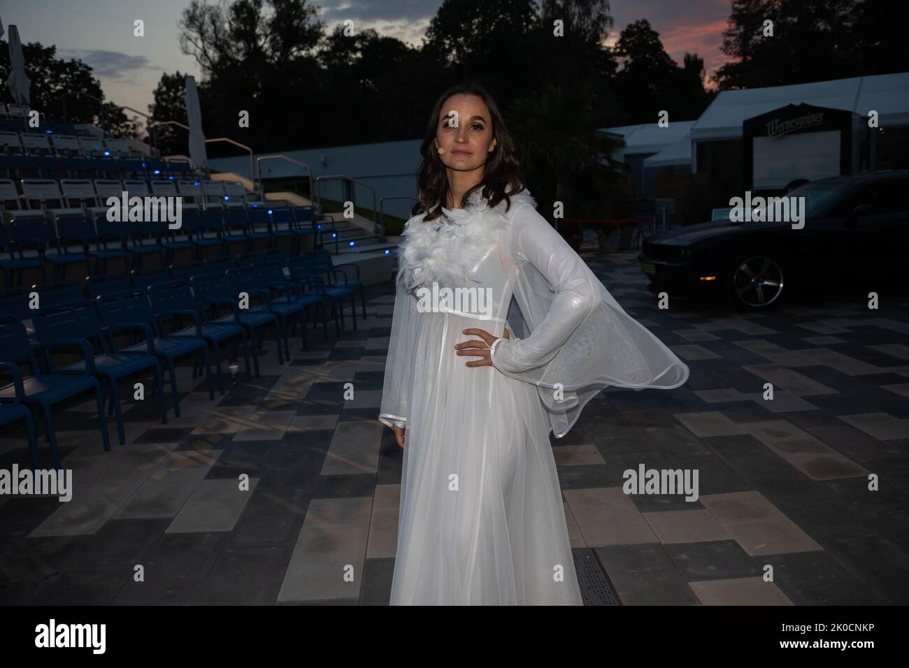 Maya Forster bei der Fotoprobe zum Theaterstück 'Jedermann' auf der ...