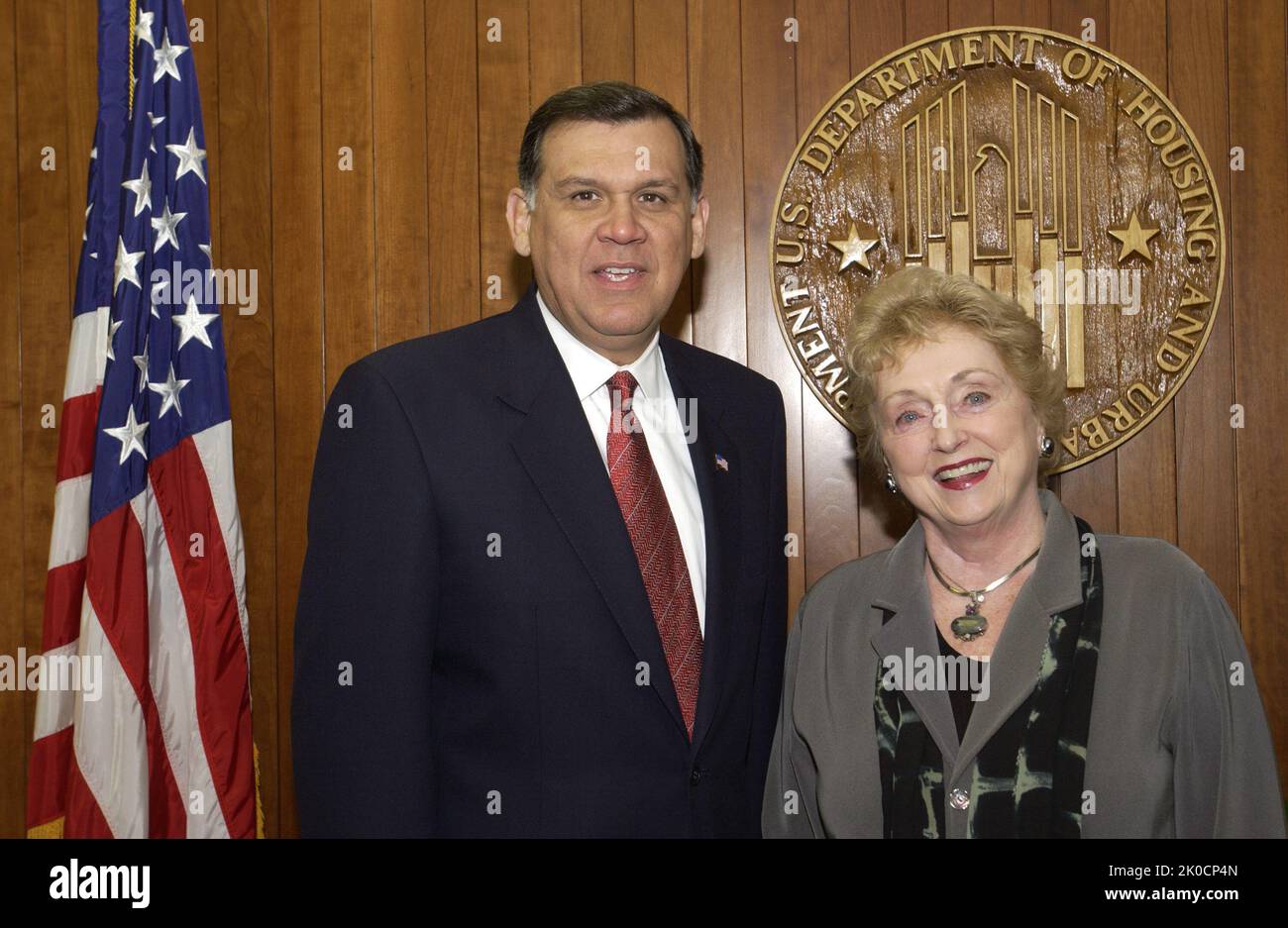 Secretary Mel Martinez with Manatee County, Florida Commissioners ...