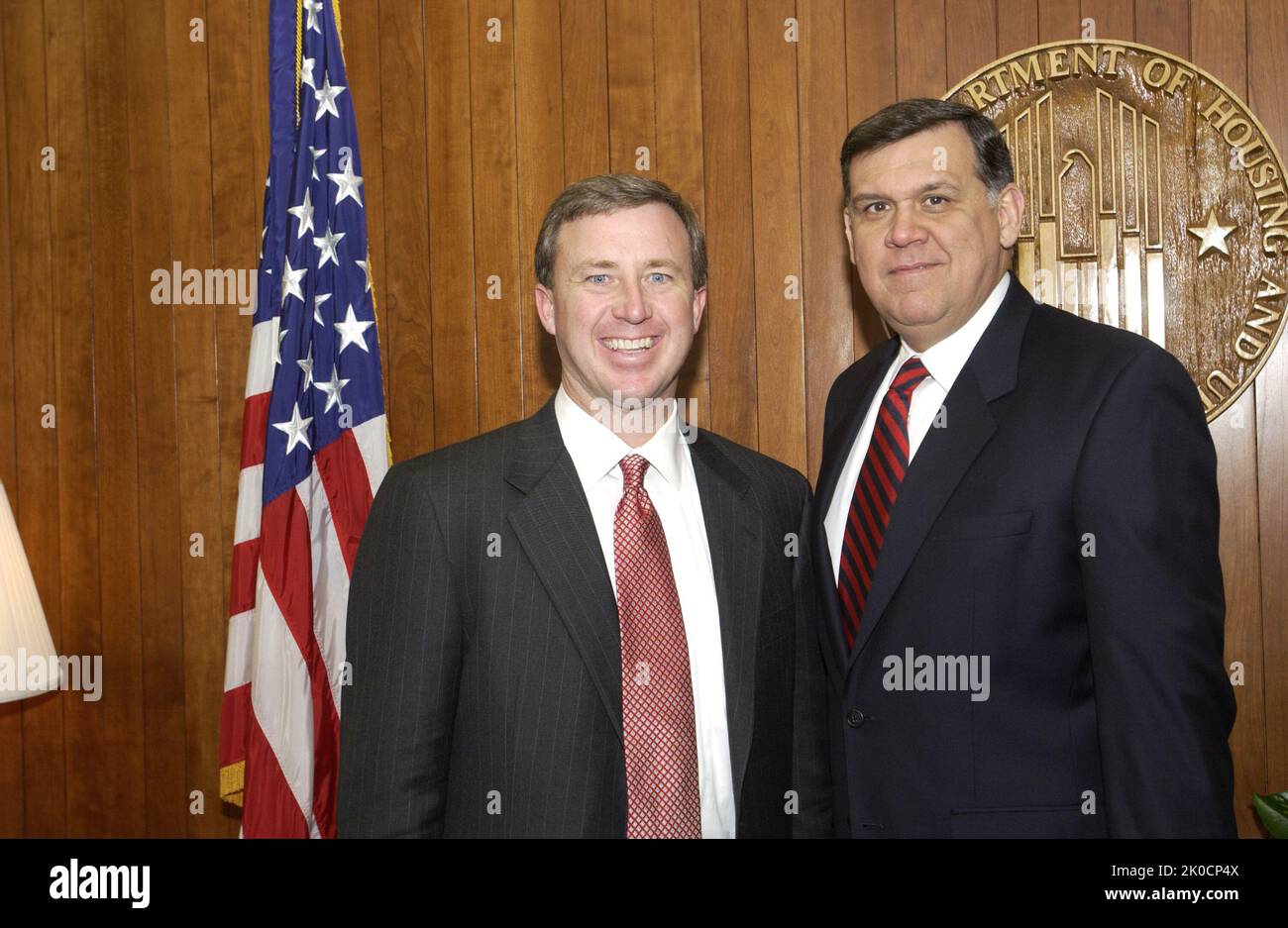 Secretary Mel Martinez with William Harrison. Secretary Mel Martinez ...