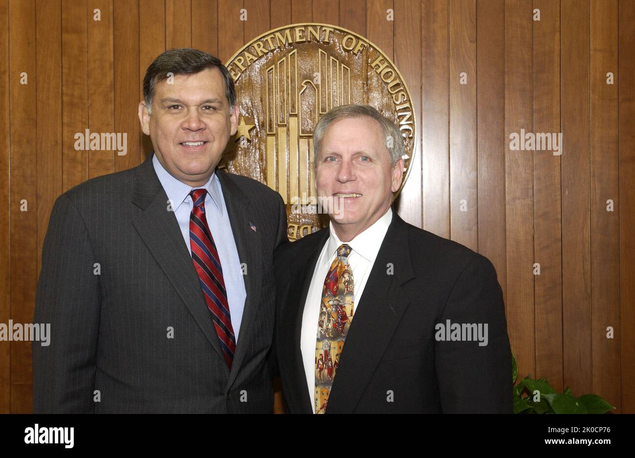 Secretary Mel Martinez with T.K. Wetherell. Secretary Mel Martinez with ...