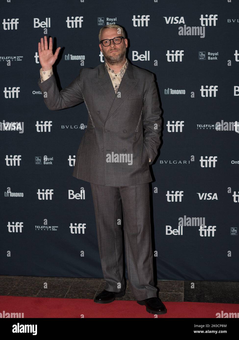 Toronto, Canada. 10th Sep, 2022. Actor Seth Rogen poses for a ...
