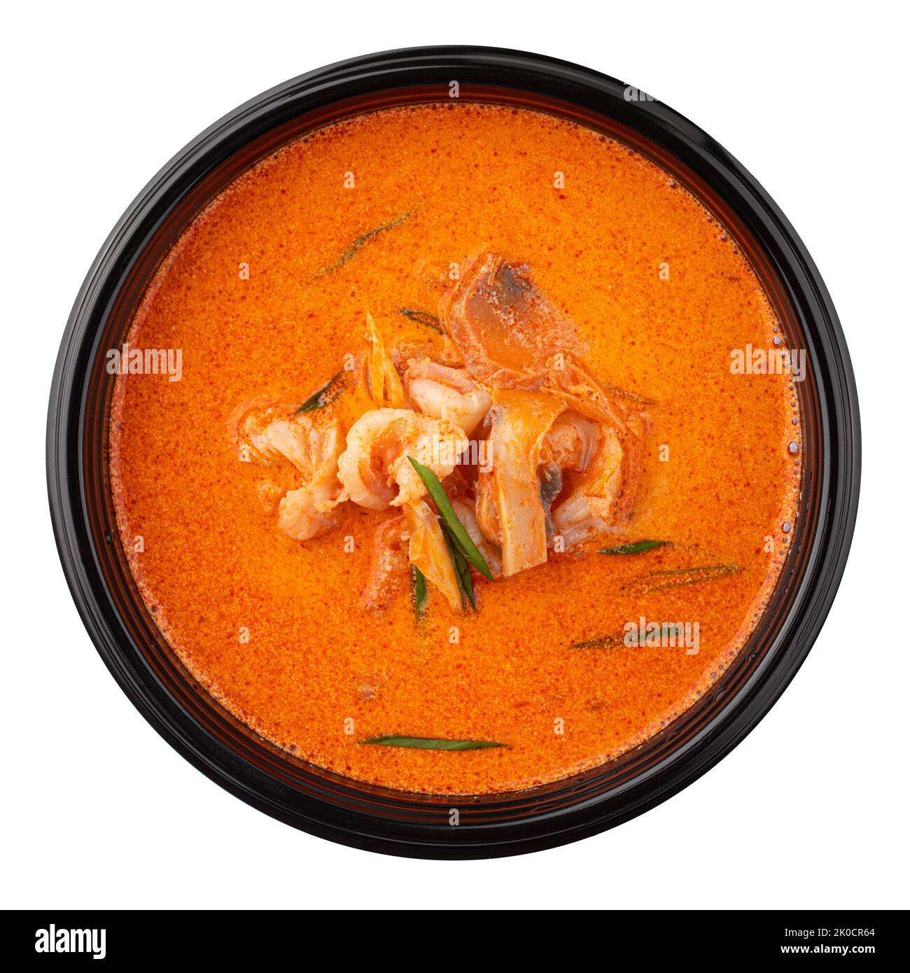 Portion of thai tom yam soup Stock Photo - Alamy