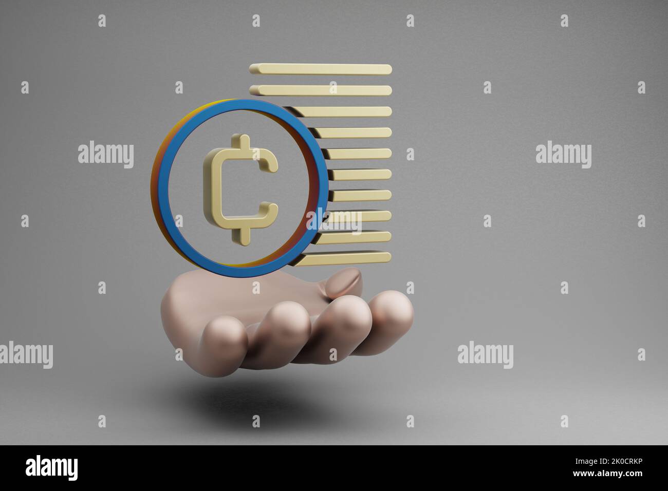 Beautiful abstract illustrations Golden Hand Holding Cryptocurrency ...