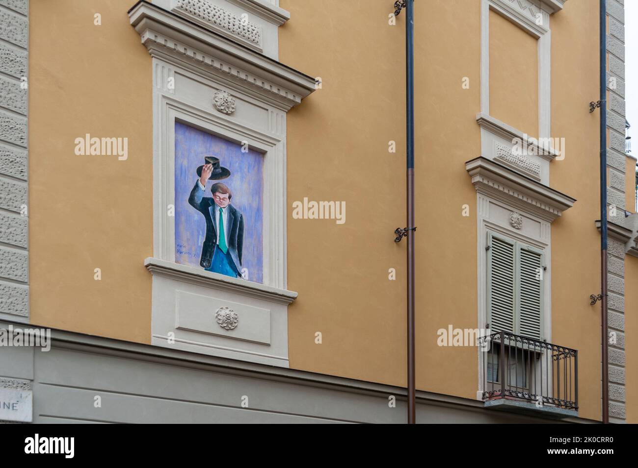 Turin, Italy, MAU, Urban Art Museum. Murals and graffiti by artists on ...