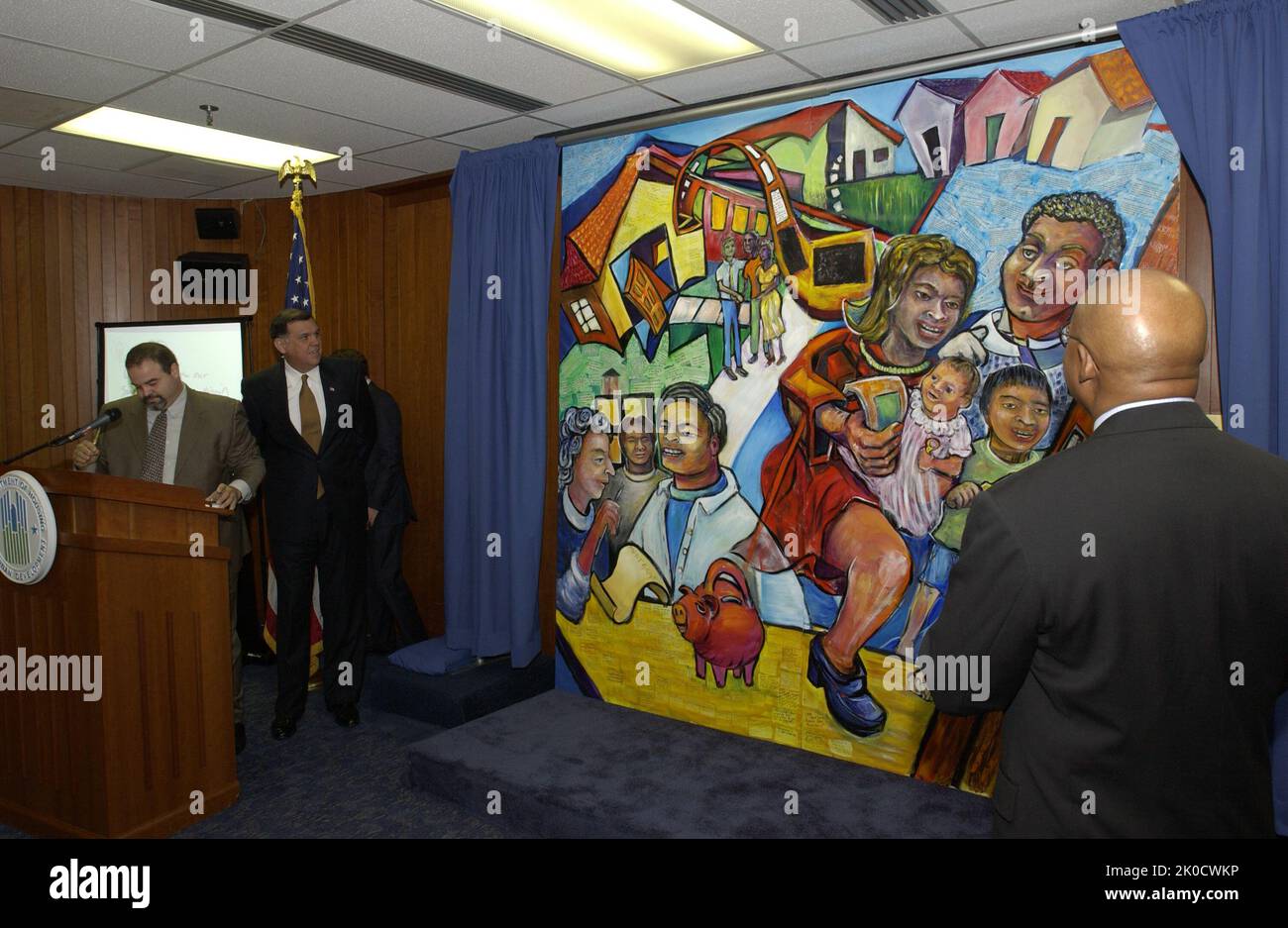Unveiling of Mural for White House Conference on Minority Homeownership ...