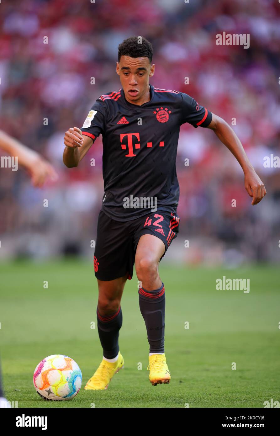 Jamal Musiala of Bayern Muenchen FC Bayern MŸnchen - VfL Wolfsburg ...